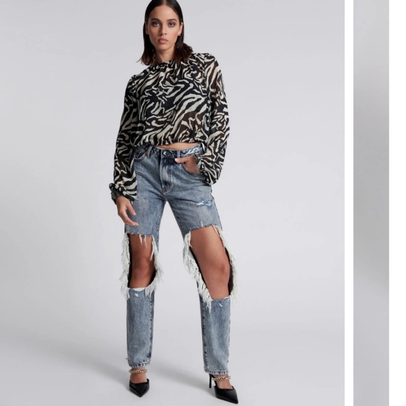 One Teaspoon | Jeans | Awesome Baggies High Waist Straight Leg Denim ...